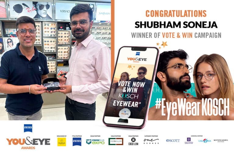 Shubham Soneja Wins KOSCH Eyewear For Rating Chashma Point Exclusive ...